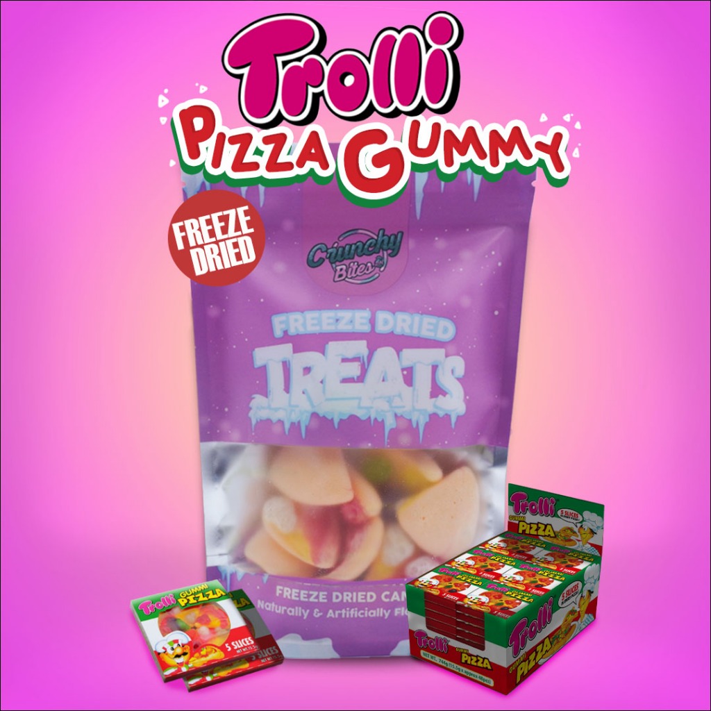Freeze Dried Candy - Trolli Pizza Gummy 30grams & 50grams Per Pack ...