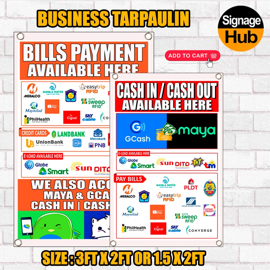 BUSINESS TARPAULIN | Bills Available Here | 3ft x 2ft | 1.5ft x 2ft ...