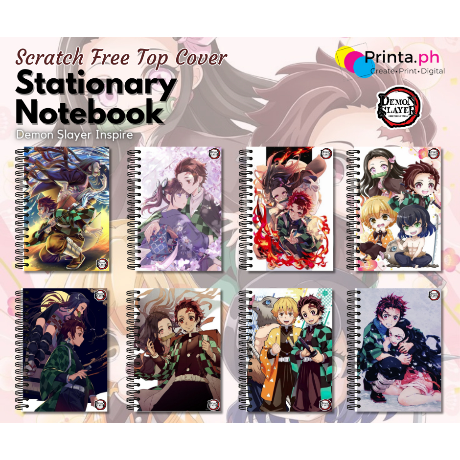 DEMON SLAYER - Anime Stationary Line Notebook A5 size | 50sheets ...