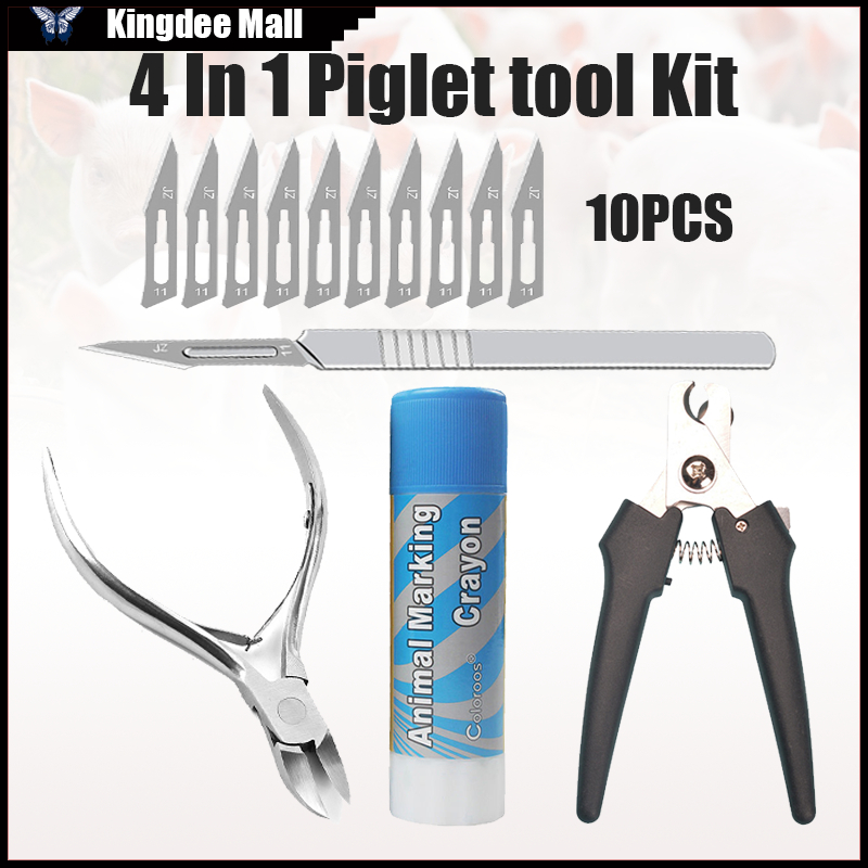 4 In 1 Piglet tool Kit Cutter + Pig Tail Cutter + Castration Cutter ...