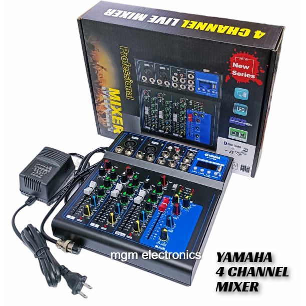 Yamaha F4-USB 4 Channel Mixer with Bluetooth/USB | Shopee Philippines