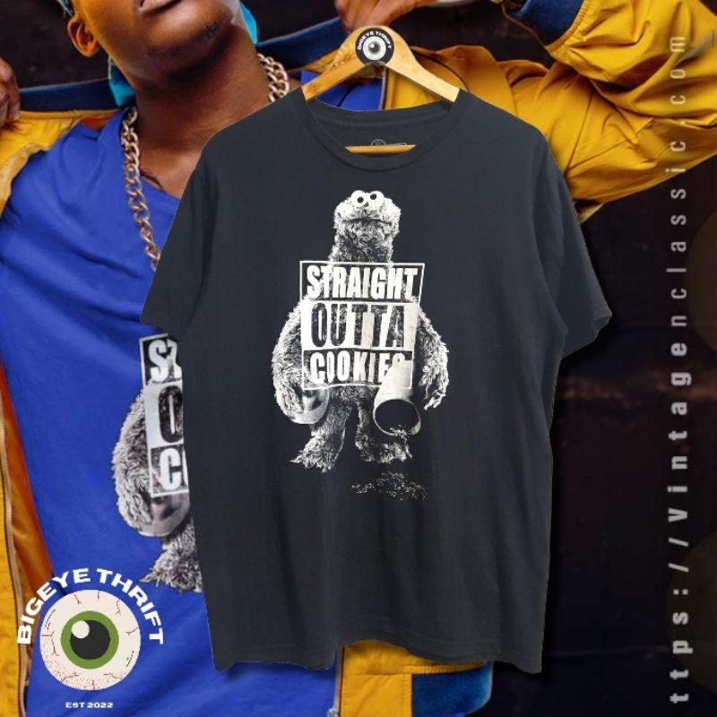 Sesame Street Straight Outta Cookies Tee | Shopee Philippines