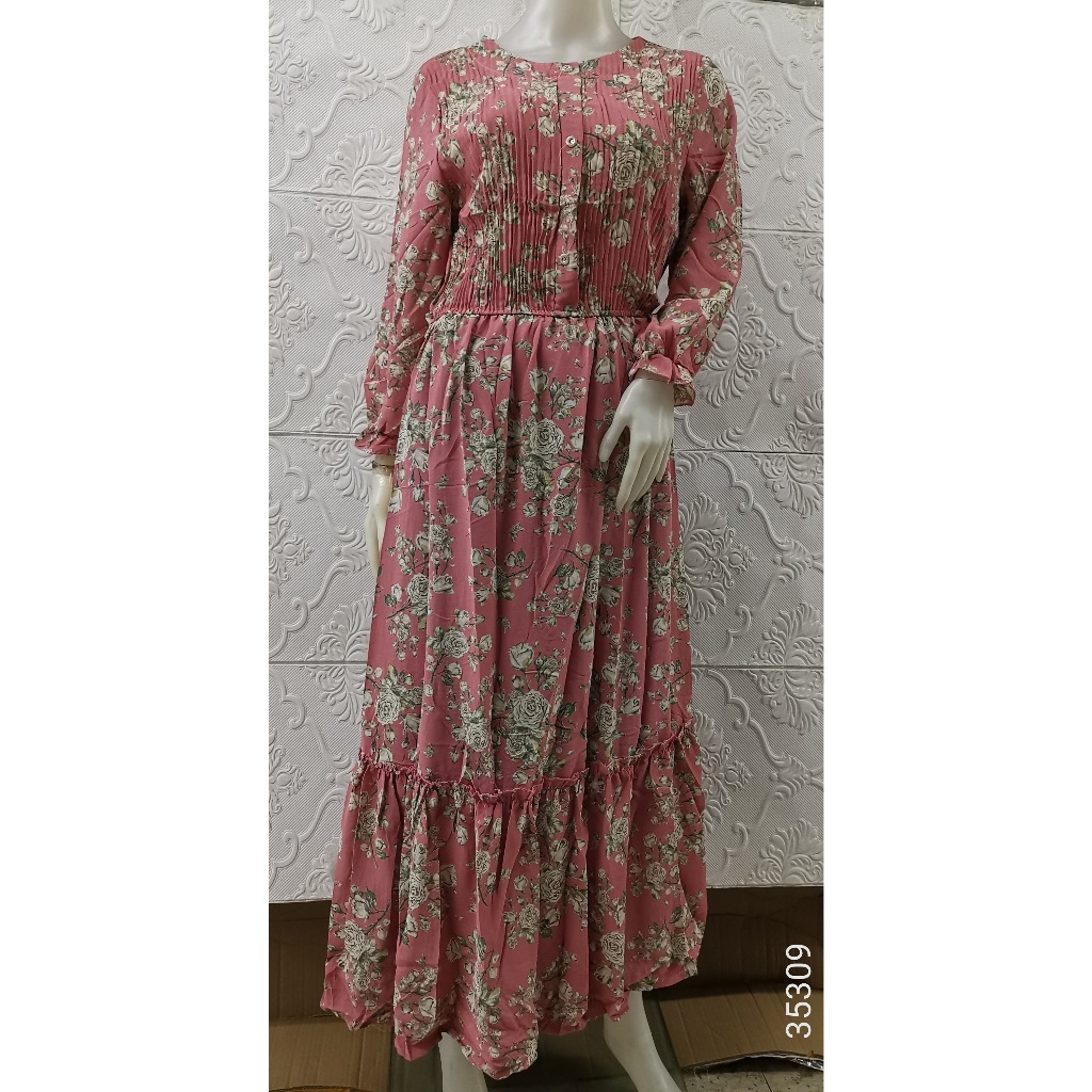 NEW MUSLIM ABAYA MODESTY DRESS LONG SLEEVE MAXI DRESS big size Women's ...