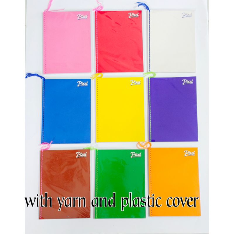 Pixel Neon Notebook (with yarn & plastic cover) | Shopee Philippines