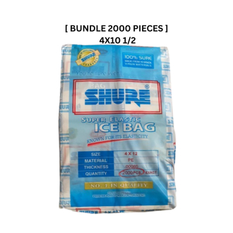 SHURE PLASTIC ICE BAG BUNDLE 4X12 2000 PIECES | Shopee Philippines