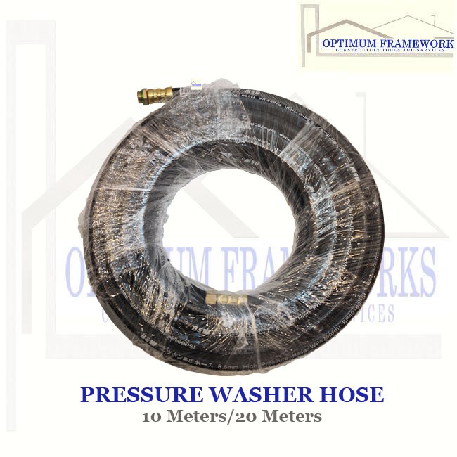 High Pressure Washer Power Sprayer Hose Carwash hose 8.5mm 10 Meters ...