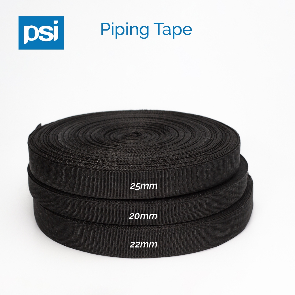 Psi HU Piping Tape for Sewing Edges of Cape Vests Bags Ponchos Black ...