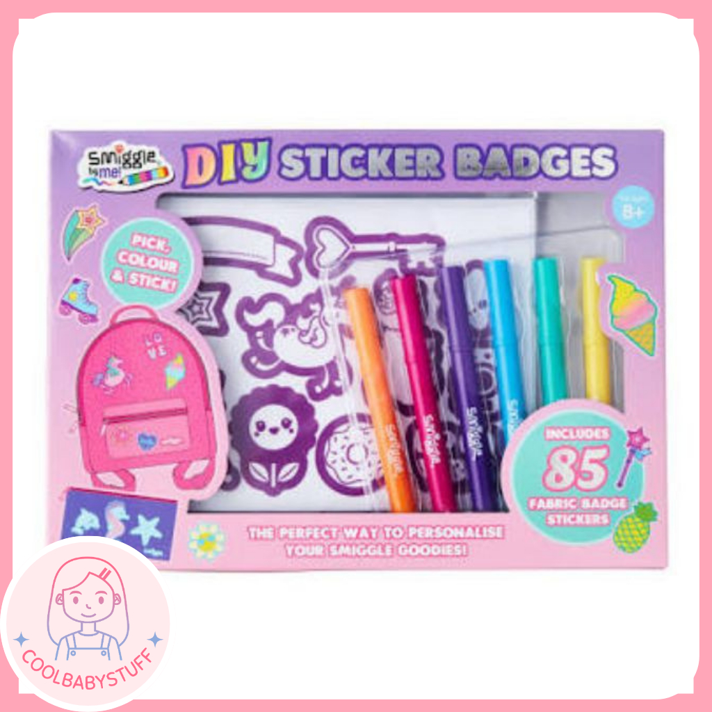 Smiggle DIY Sticker Badges Fabric Badge Stickers | Shopee Philippines