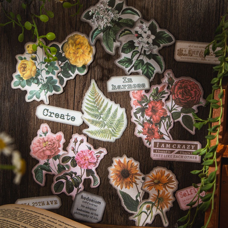 Have a good day Former Courtyard series vintage sticker pack | Shopee ...