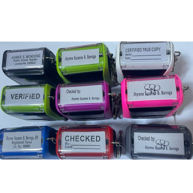 PERSONALIZED STAMP TRODAT 4910 26x9mm | Shopee Philippines