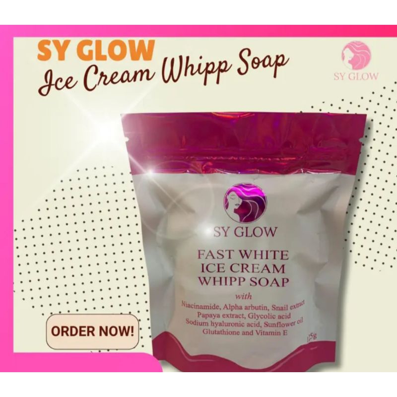 Sy Glow Ice Cream Whipp Soap (125g) | Shopee Philippines