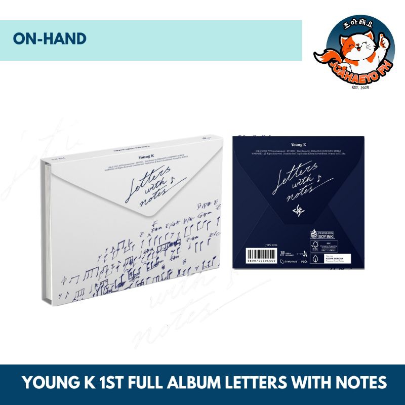 [ON-HAND] YOUNG K 1ST FULL ALBUM LETTERS WITH NOTES FROM KTOWN4U ...