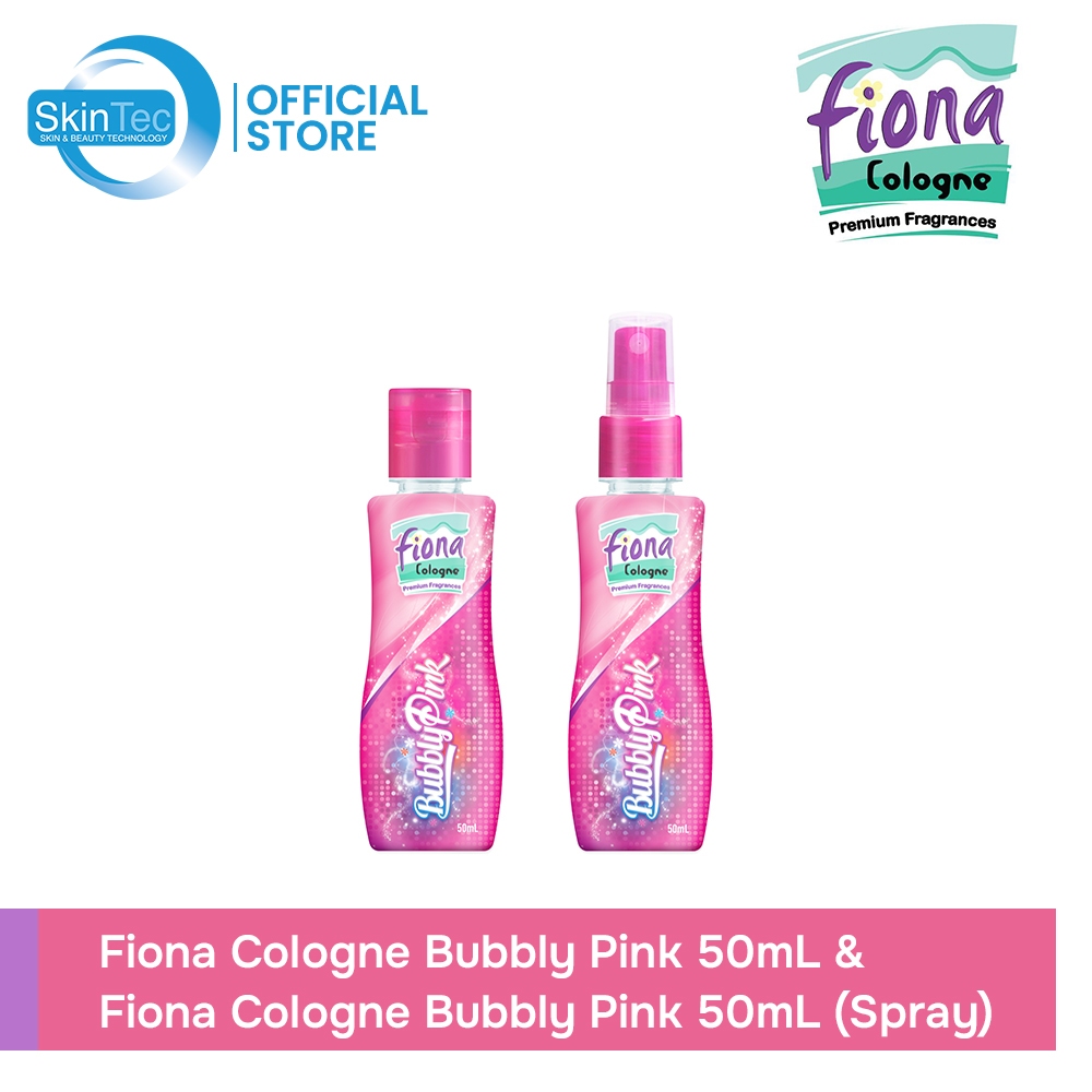 Fiona Cologne Bubbly Pink Flip Top 50ml + Bubbly Pink Cologne Spray ...