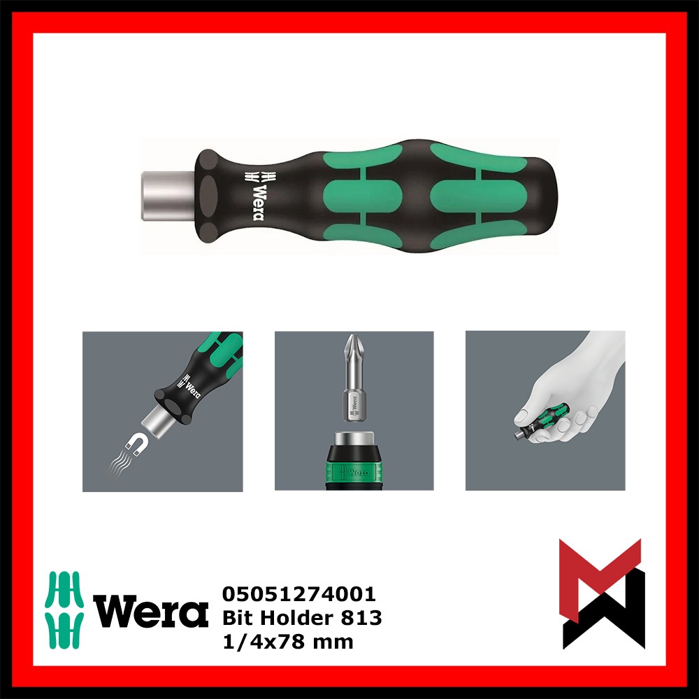Wera - Kraftform Bit Holder 813 / 813R Rapidaptor - 1/4" Hex Drive | Shopee Philippines