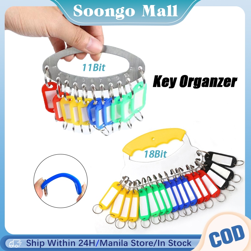 Stainless Steel Keys Disk 11/18-Bit Portable Key Organizer Management ...