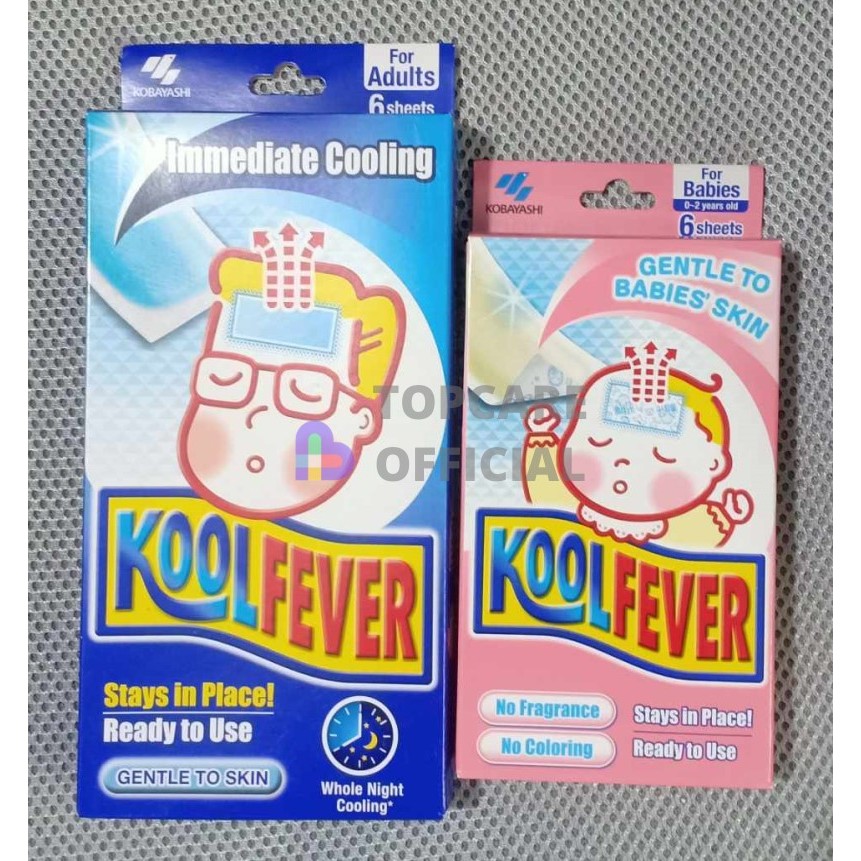 Kool Fever Gel 6 sheets/Box | Shopee Philippines