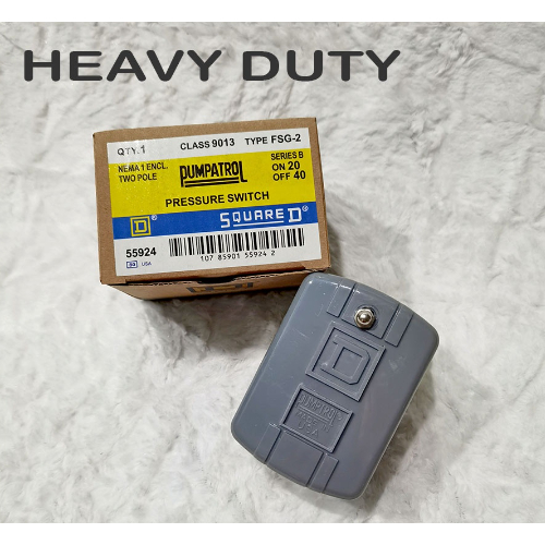 HEAVY DUTY SQUARE D PUMPTROL POWERFHOUSE Pressure Switch Water Pump ...