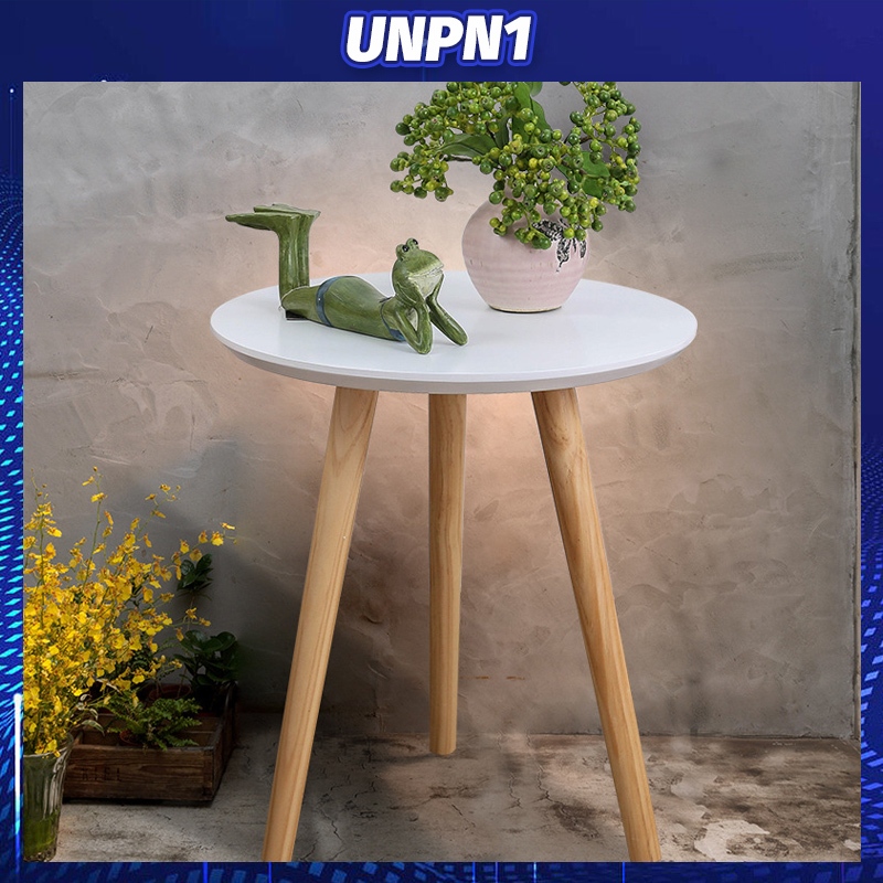 Nordic Table Living Room Side Table Solid Wood Bedside Table Corner Tea ...