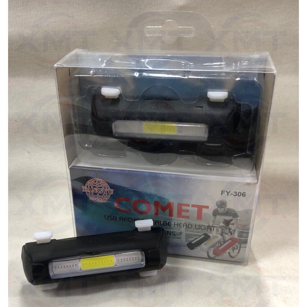 Universal Bicycle Light (Comet) Headlight/Taillight USB Rechargeable ...