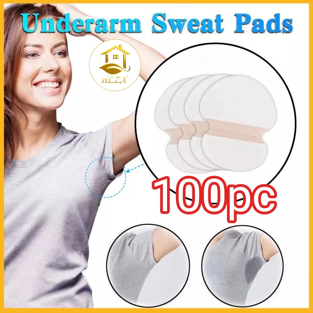 100pc Antiperspirant Underarm Dress Sticker Pads Armpits Sweat Pads ...