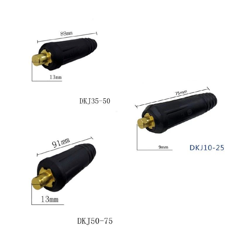 2Pcs/Set Europe Welder Machine Quick Fitting Accessory Welding Cable ...