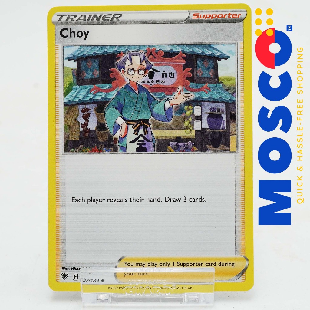 Choy - 137/189 - Uncommon | Supporter Cards Pokemon TCG | Shopee ...