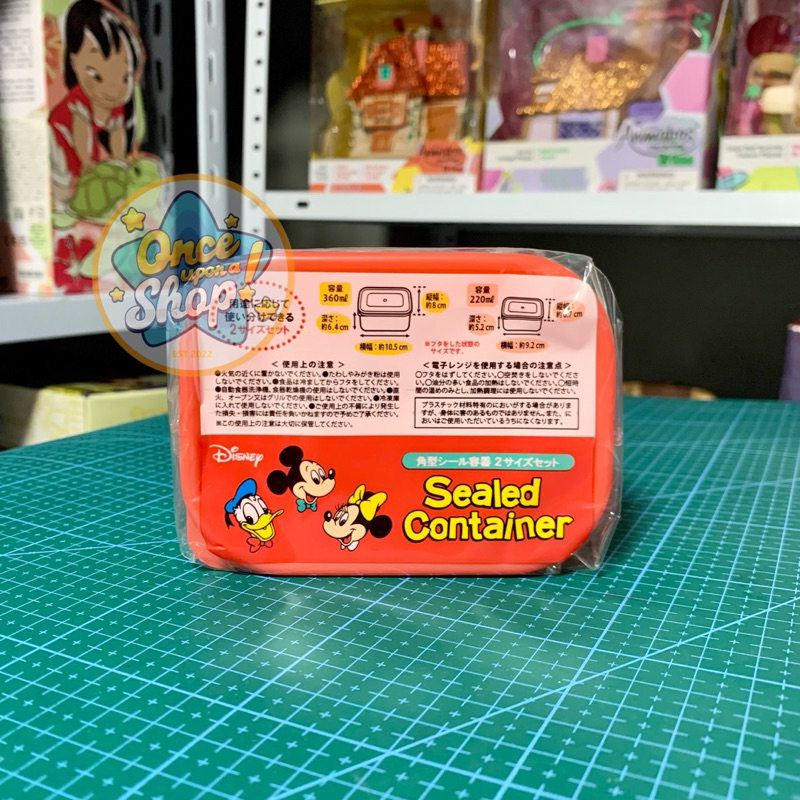 DISNEY “MICKEY & FRIENDS” SMALL SEALED CONTAINERS (2PCS) | Shopee ...