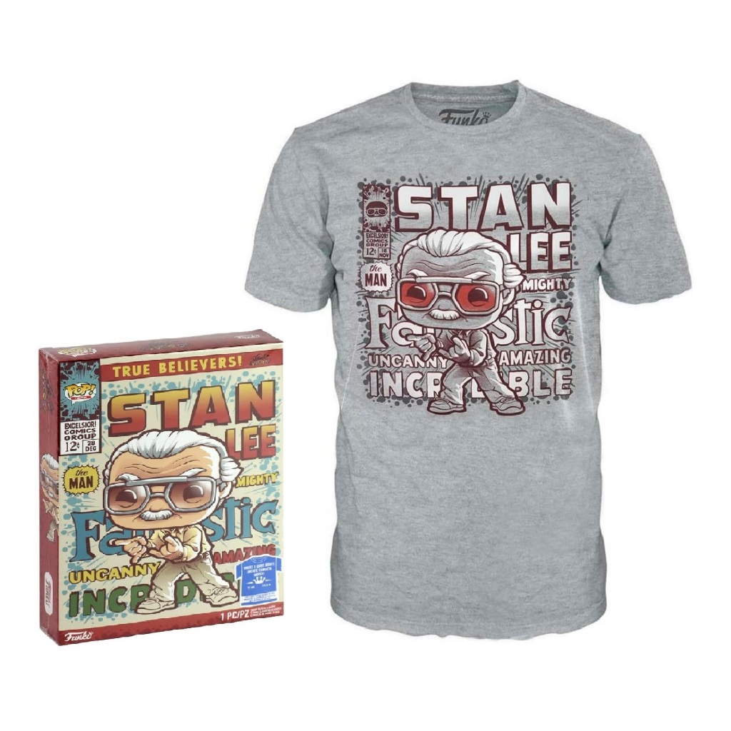 Funko Pop! Boxed Tee: Marvel, Stan Lee Shirt | Shopee Philippines