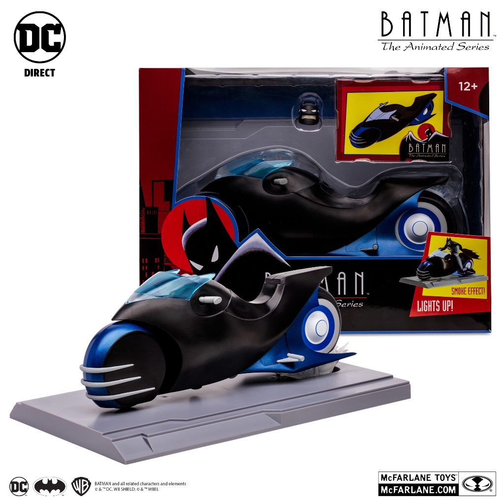McFarlane - Batman: The Animated Series - Batcycle Vehicle Sealed Brand ...