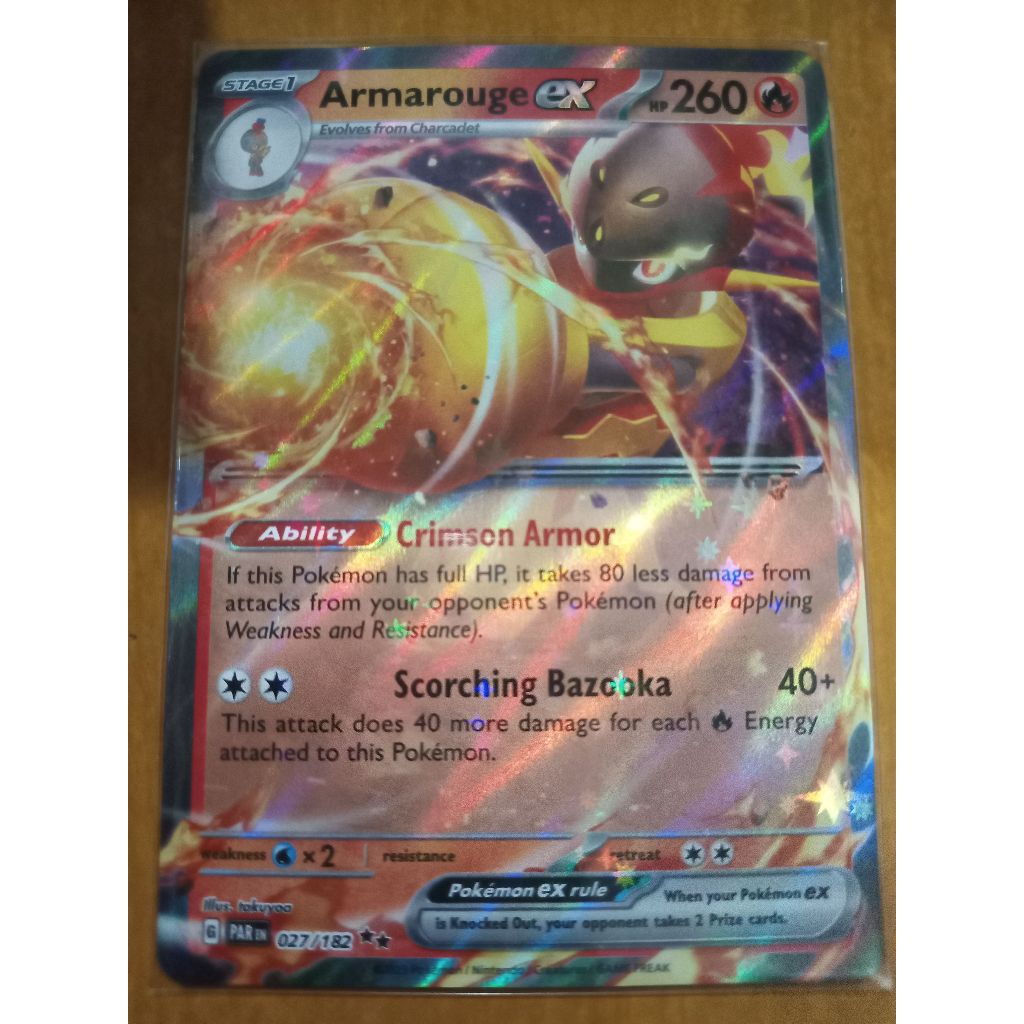 Armarouge ex - 027/182 - Ultra Rare Pokemon TCG Standard English Paradox Rift PAR | Shopee ...