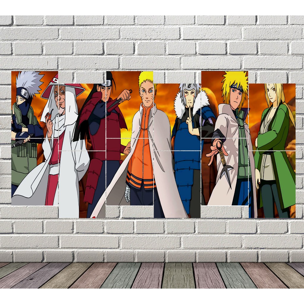 NARUTO HOKAGE OF KONOHA ANIME PUZZLE POSTER SET WALLPAPER | Shopee ...