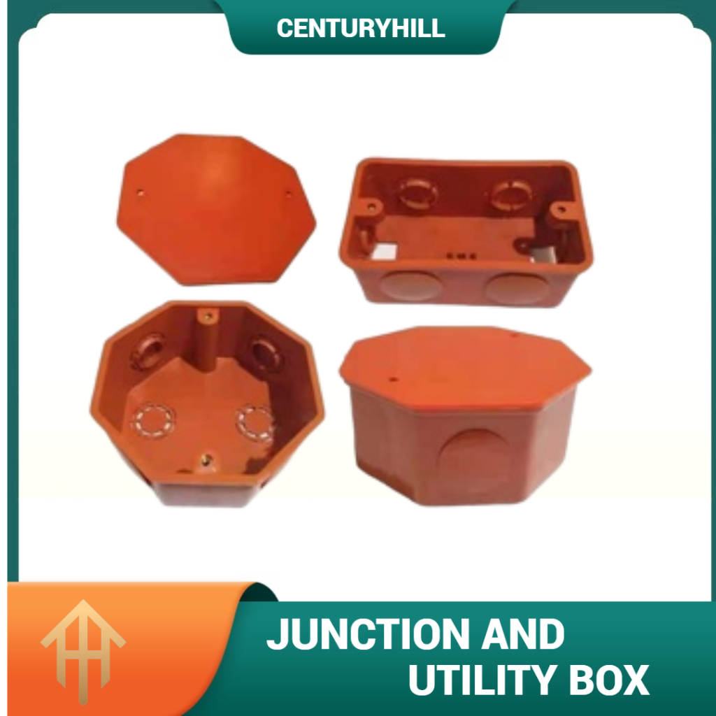 Junction Box / Utility Box / Cover Pvc Orange(Per Mother ) | Shopee ...