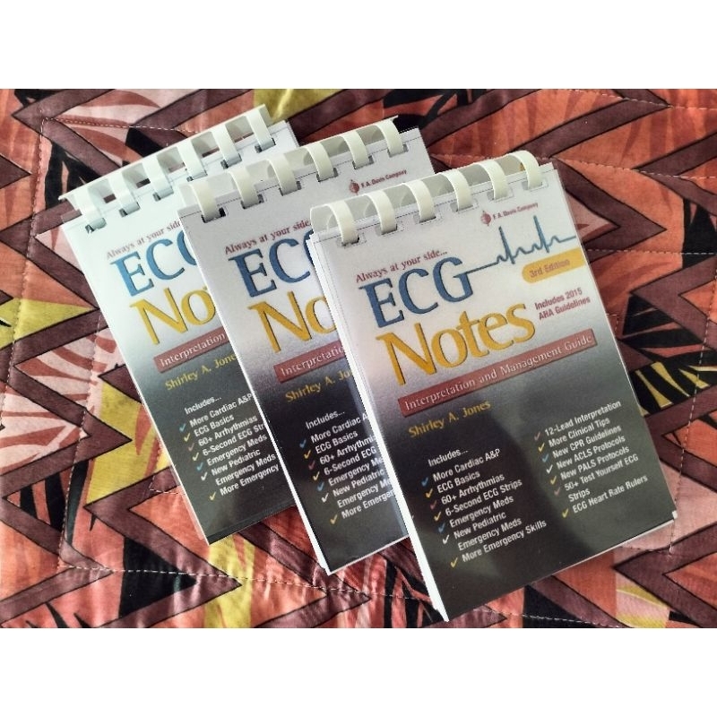 ECG notes Pocket Guide 3rd edition Latest 2025 | Shopee Philippines