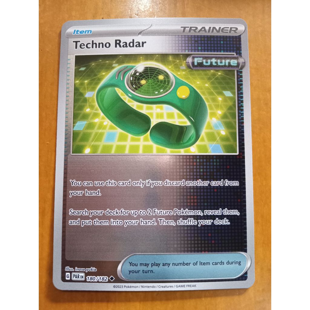 Techno Radar - 180/182 - Uncommon Pokemon TCG Standard English Paradox ...