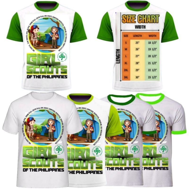GIRL'S SCOUT (DESIGN #2) Regular T-shirt sublimation | Shopee Philippines