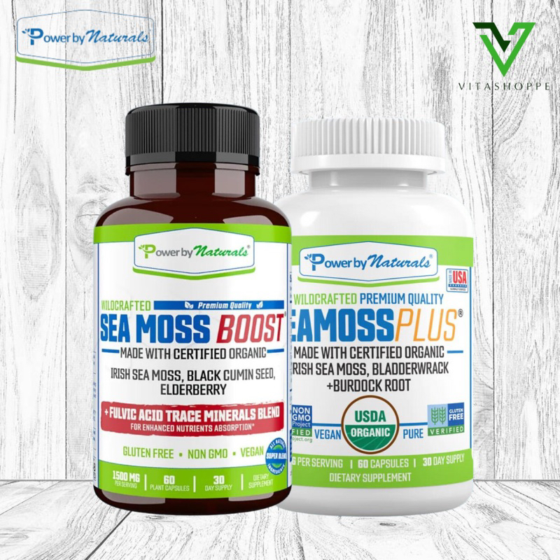 Power by Naturals Sea Moss Plus 60 Capsules best by 6/2026 | Shopee ...