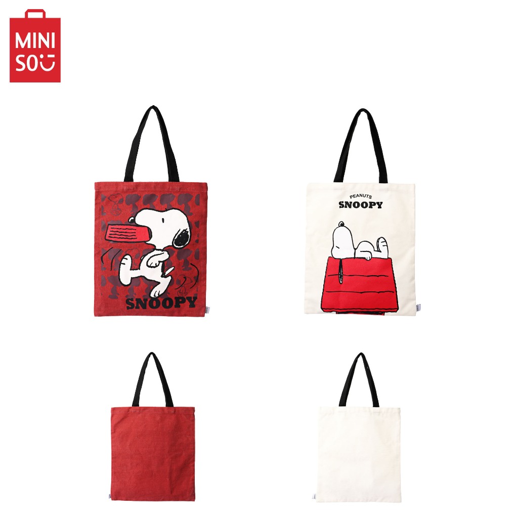 MINISO Snoopy Summer Travel Collection Shopping Bag | Shopee Philippines
