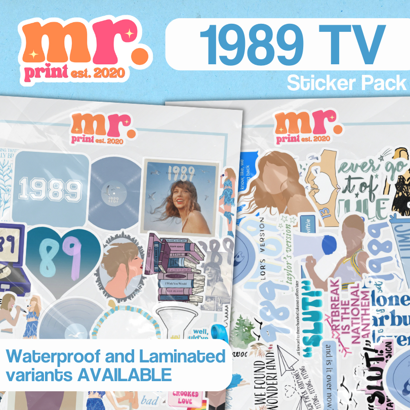 1989 TAYLORS VERSION STICKERS | TAYLOR SWIFT | WATERPROOF STICKERS ...