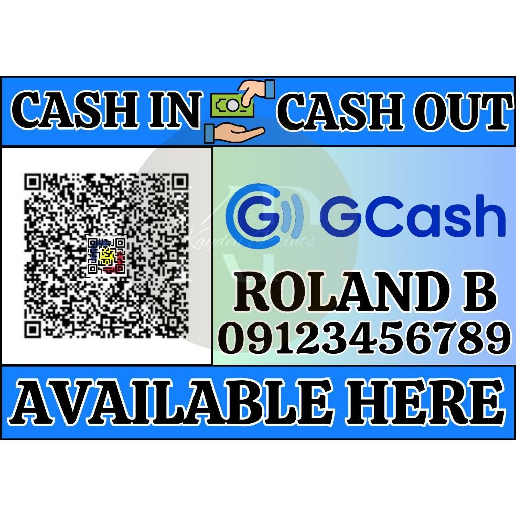 PVC/LAMINATED SIGNAGE GCASH/LOAD AVAILABLE HERE/ - A4 Size high quality ...