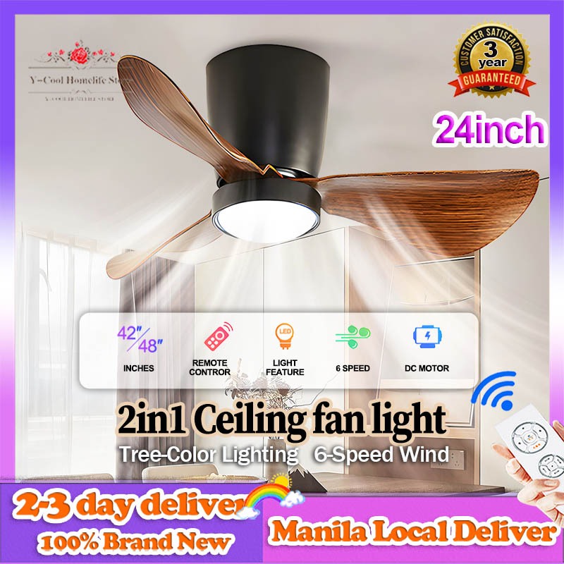 Inverter ceiling Fan Light Dc Motor Nordic Chandelier Led Lamp Wood 3 ...
