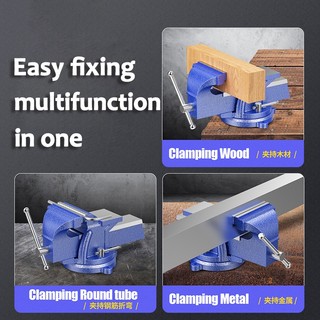 3''/4"/5''/ 6" Heavy Duty Bench Vise With Anvil Clamp Tool Gato 360 ...