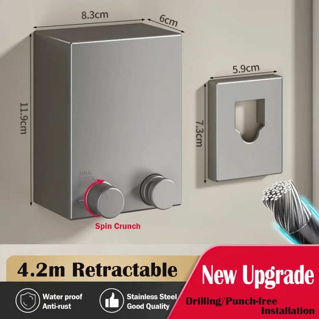 Sampayan stainless sampayan indoor outdoor rack Retractable invisible ...