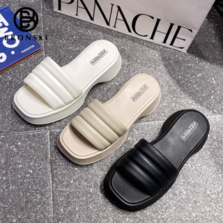 BRONSKI Korean Sandals For Women One-strap Slide Slipper Casual Sandals ...