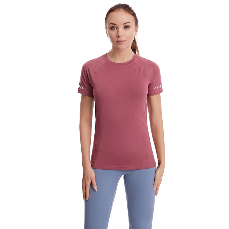 G804# Women's Sports Drifit T-Shirt Short Sleeve Athletic Dry Fit Shirt ...