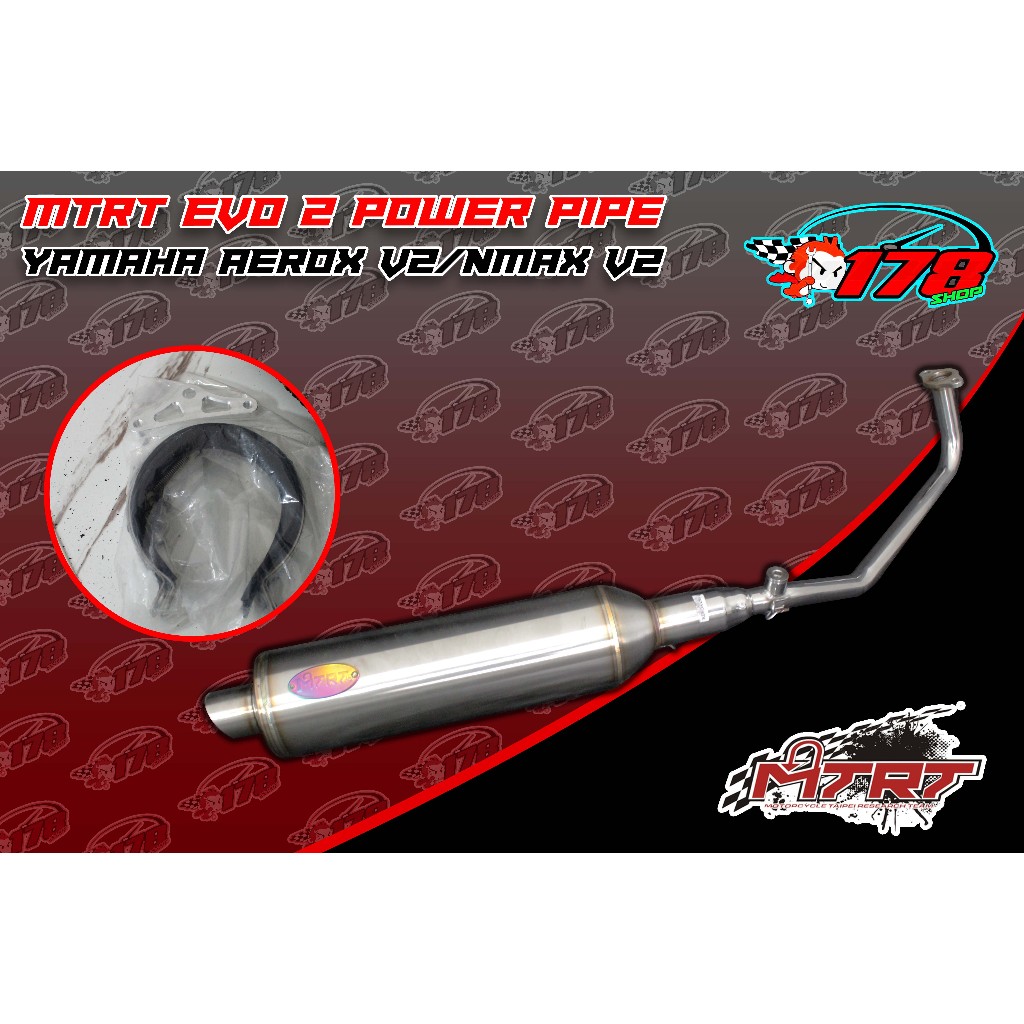 mtrt evo 2 Stainless pipe aerox v2 nmax v2 | Shopee Philippines