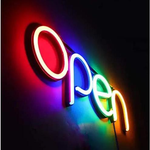 Business Open Sign Wall Hanging Neon LED Open Sign Advertisement Board ...