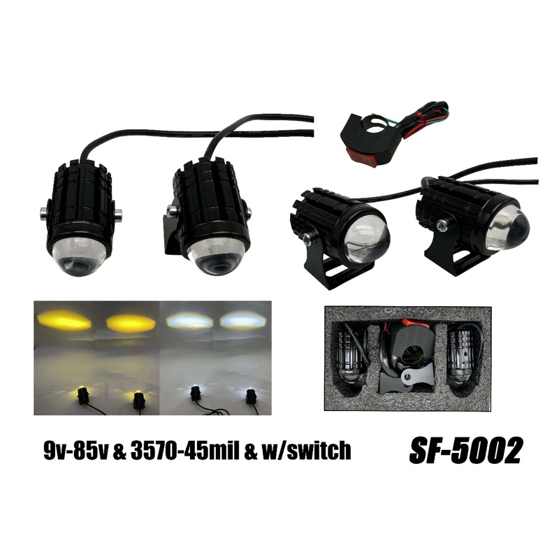 Motorcycle Mini Driving Light With Switch Universal （1 pair） | Shopee ...