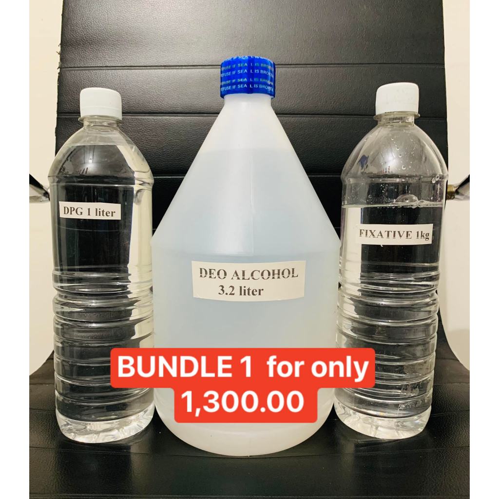 Bundle 1. 1 liter DPG, 1kg Fixative and 1 Gallon Deodorized Alcohol ...