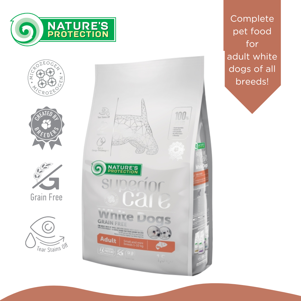 Nature's Protection Superior Care Adult White Dog Food | Tear Stains ...