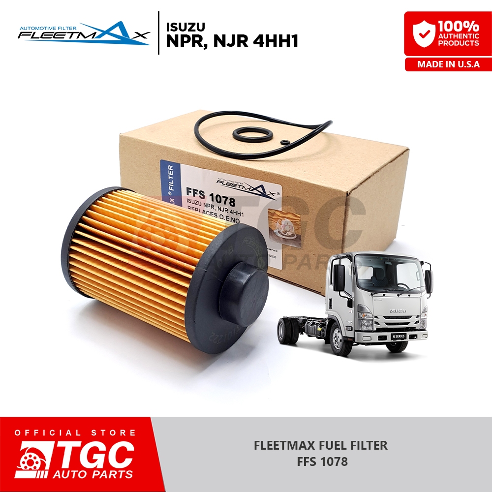 Fleetmax Fuel Filter for ISUZU NPR, NJR 4HH1 FFS 1078 - 1PC | Shopee ...